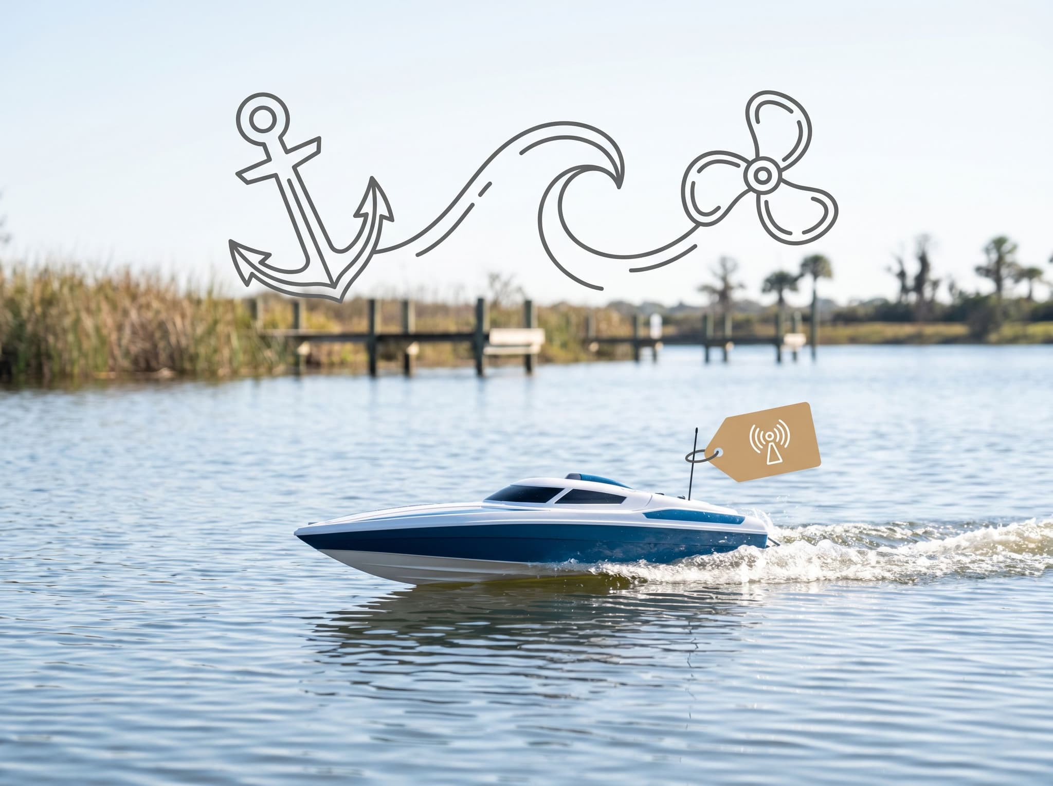Bateau Télécommandé — Bateaux télécommandés : amorceurs GPS & speedboats